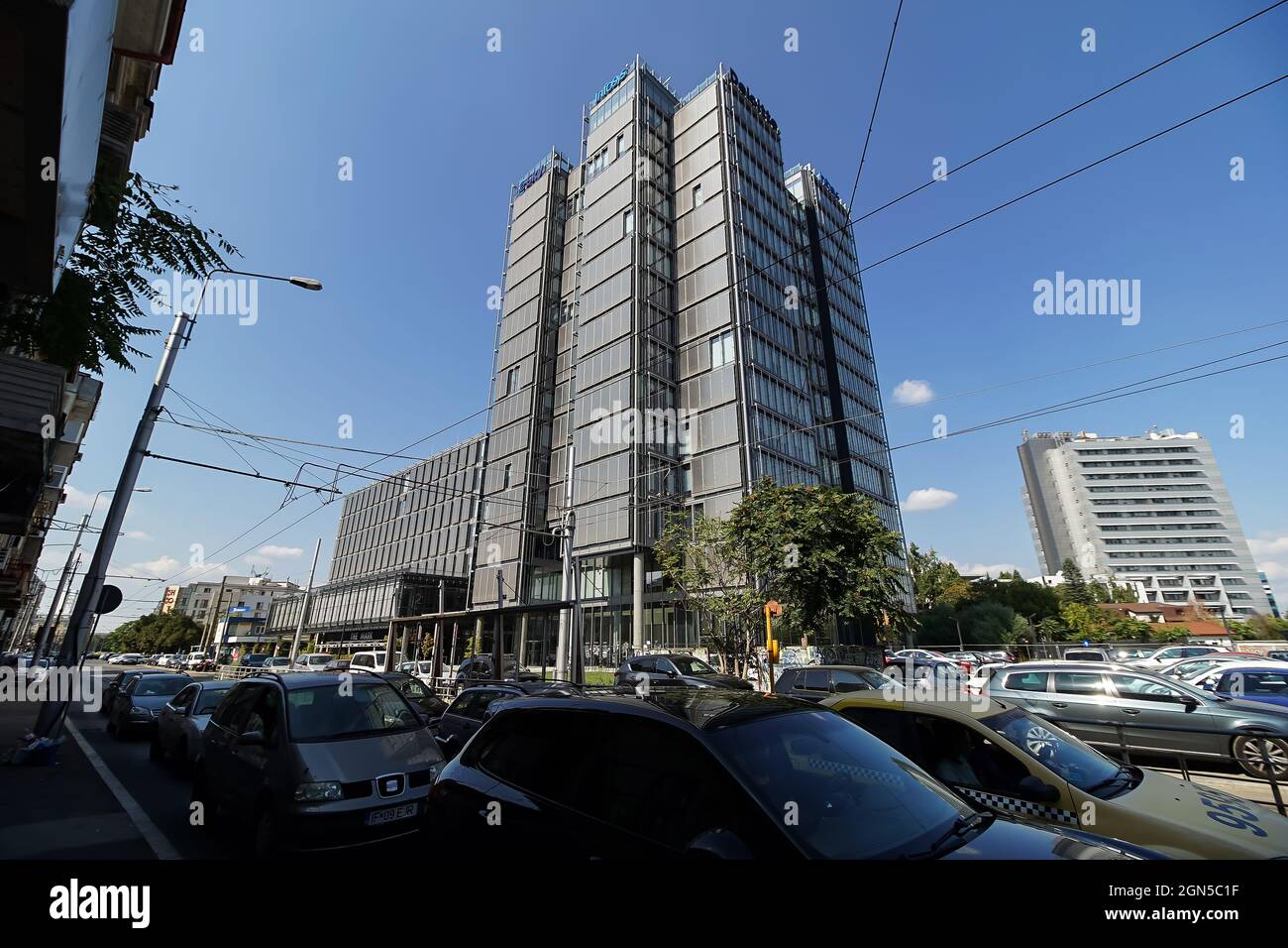 Bucharest, Romania - September 15, 2021: The Mark Tower Building ...