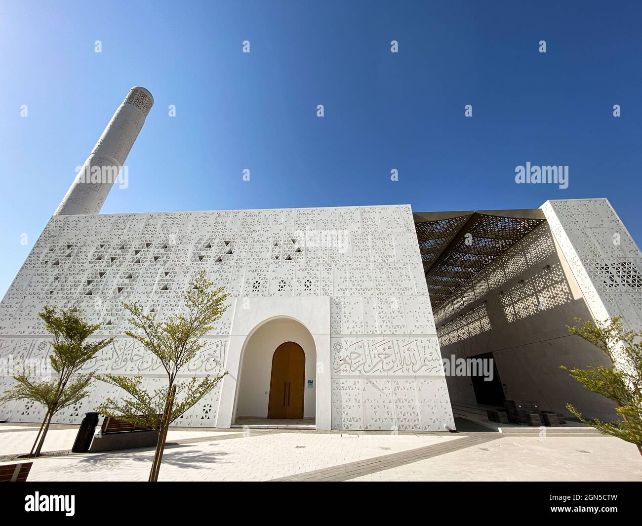 DUBAI, UNITED ARAB EMIRATES - Sep 20, 2021: Mosque of the Late Mohamed ...