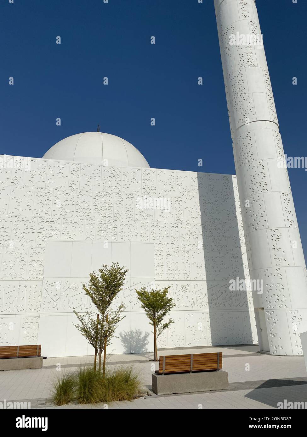 DUBAI, UNITED ARAB EMIRATES - Sep 20, 2021: Mosque of the Late Mohamed ...