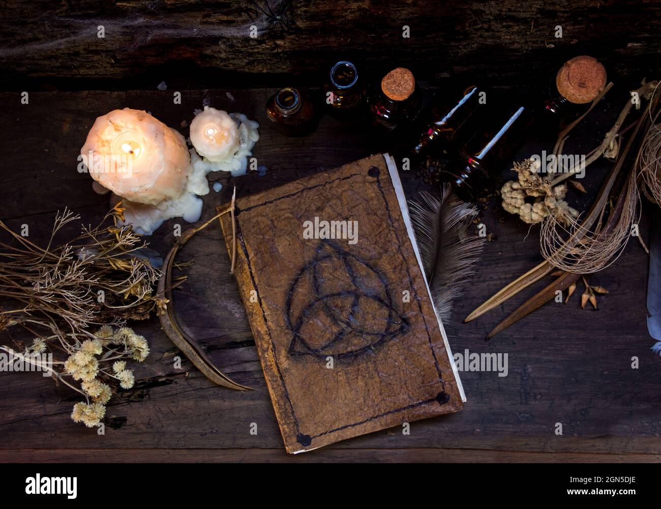 set of objects symbols of esoteric rituals Stock Photo - Alamy