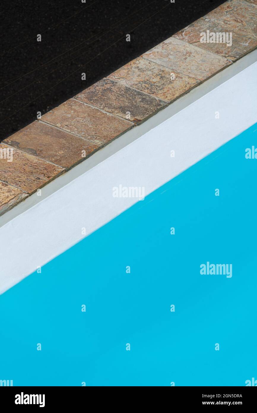 poolside diagonal abstract art photography Stock Photo - Alamy