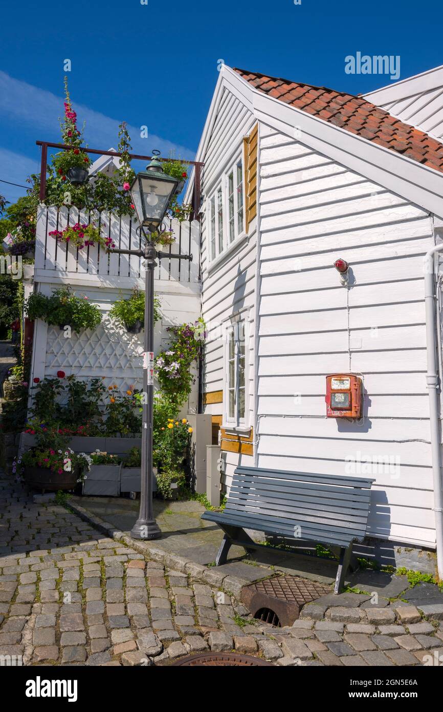 buildings, constructions, palaces, houses, in Stavanger in Norway Stock ...