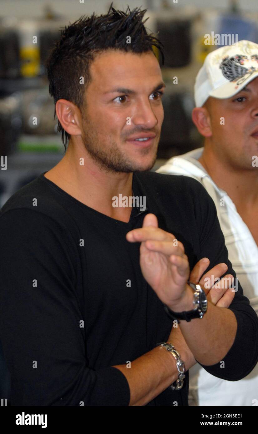 POP SINGER,PETER ANDRE, AT ASDA SUPERMARKET, HAVANT, HANTS WHERE ...