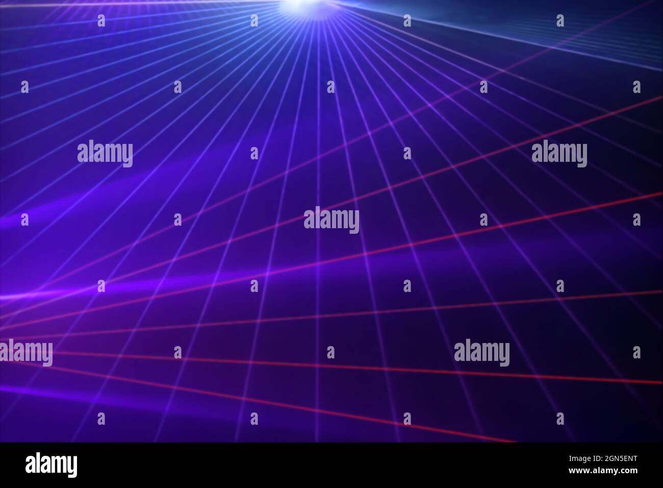 Colorful anniversary laser show with some smoke in the air. Party ...