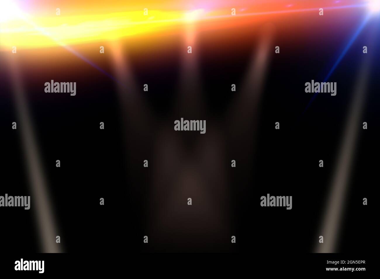 Colorful anniversary laser show with some smoke in the air. Party ...