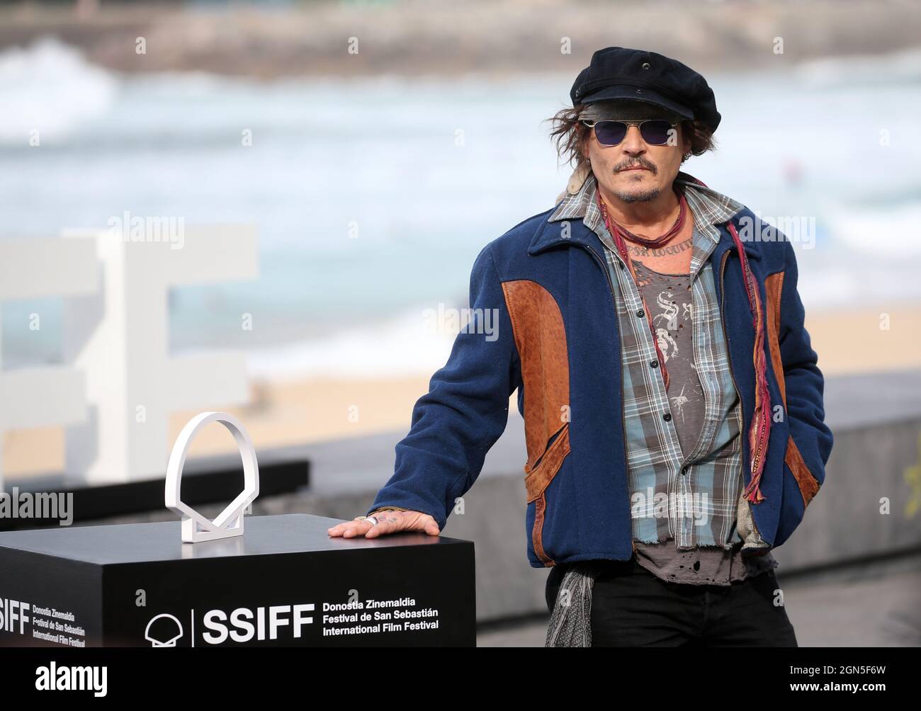 San Sebastian, Spain. 22nd Sep, 2021. Actor Johnny Depp attends the ...