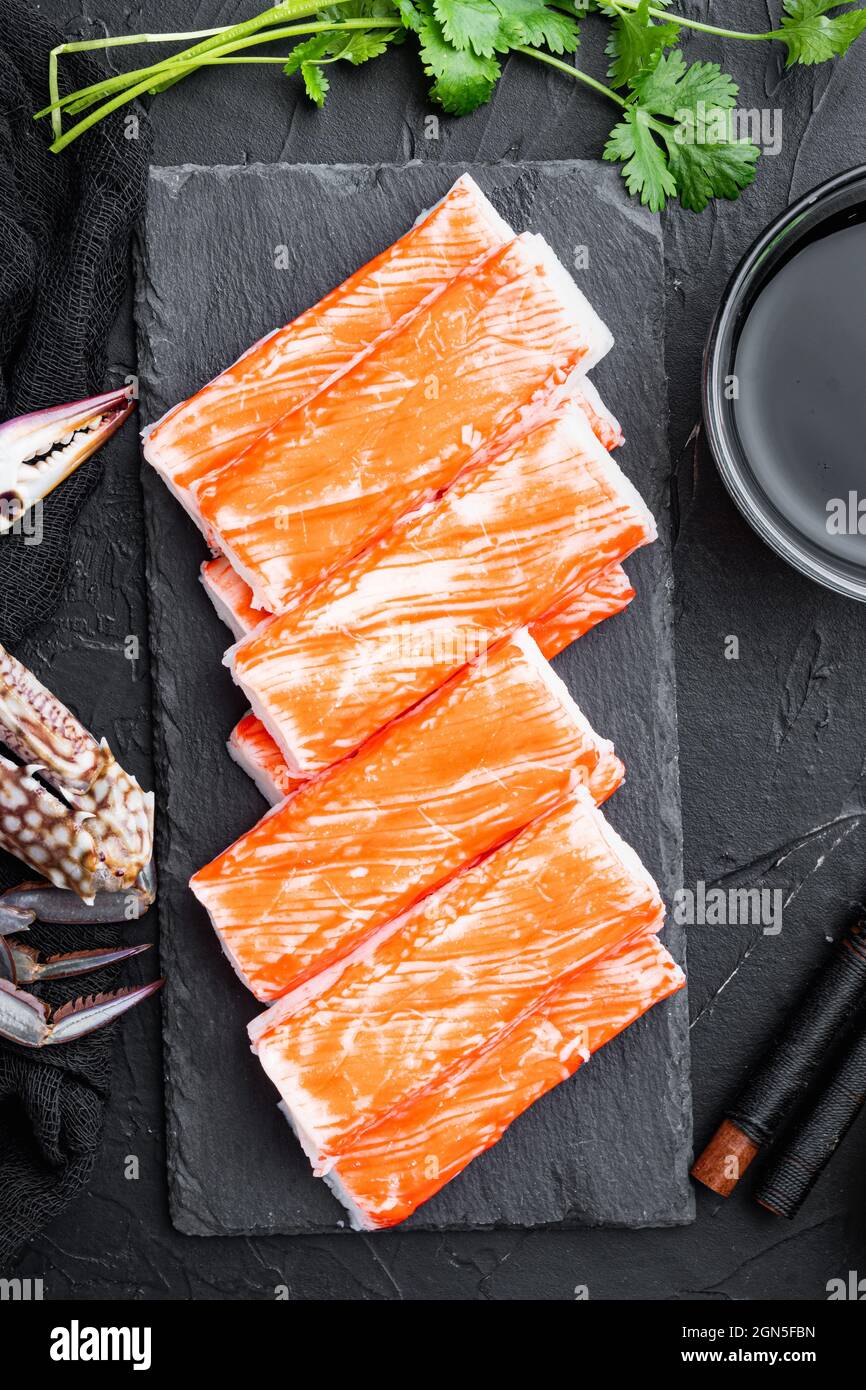 Crab sticks seafood semi finished fish mince with blue swimming crab ...