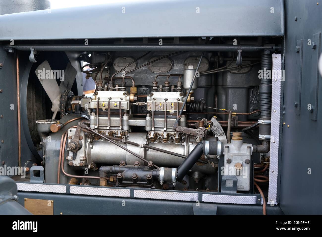September 2021 - Engine detail of the British Scammell heavy trucks in ...