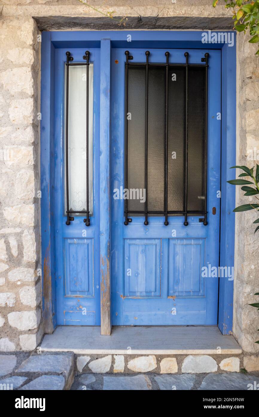 Traditional greek style window hi-res stock photography and images - Alamy