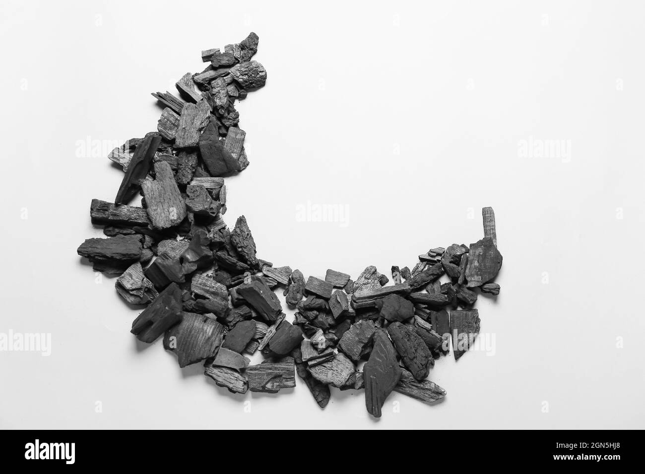 Burning charcoal fire Black and White Stock Photos & Images - Alamy