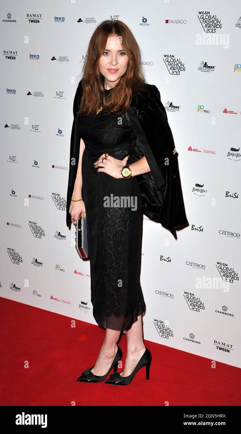 London. UK. Angela Scanlon at the WGSN Global Fashion Awards at the ...