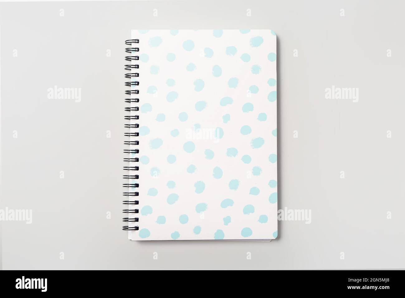 Stylish notebook on white background Stock Photo - Alamy