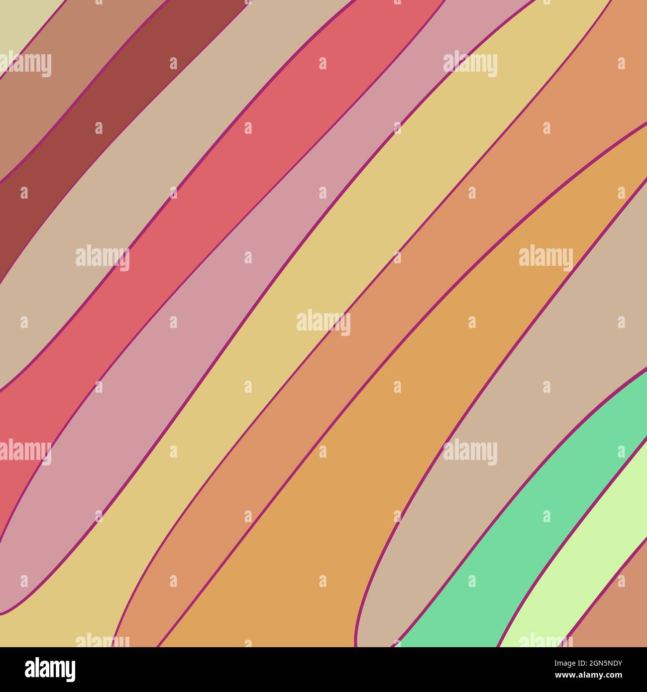 Abstract layered wavy shape on shades of colors modern curve pattern ...