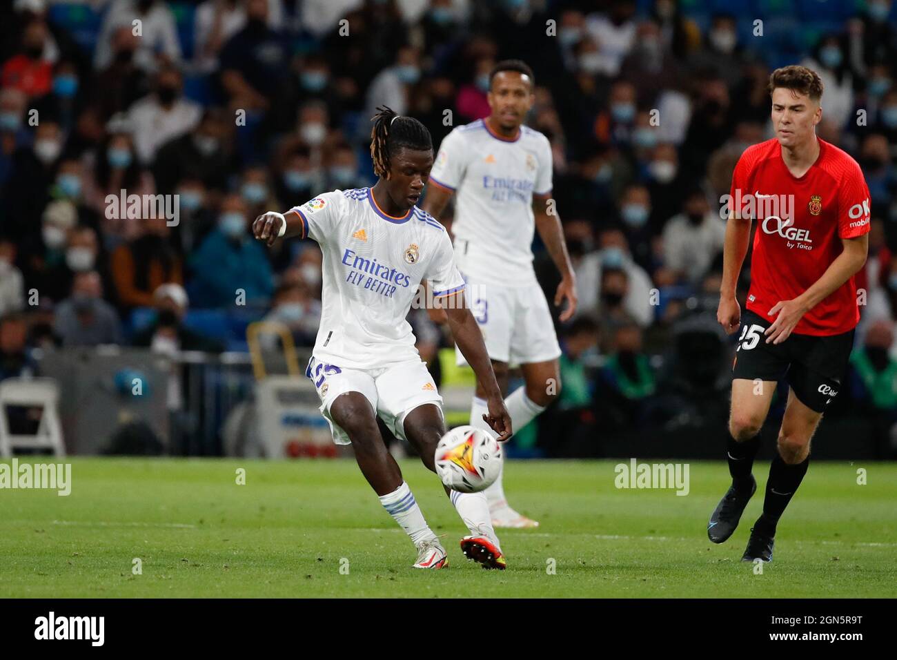Eduardo Camavinga of Real Madrid in action during the La Liga match ...