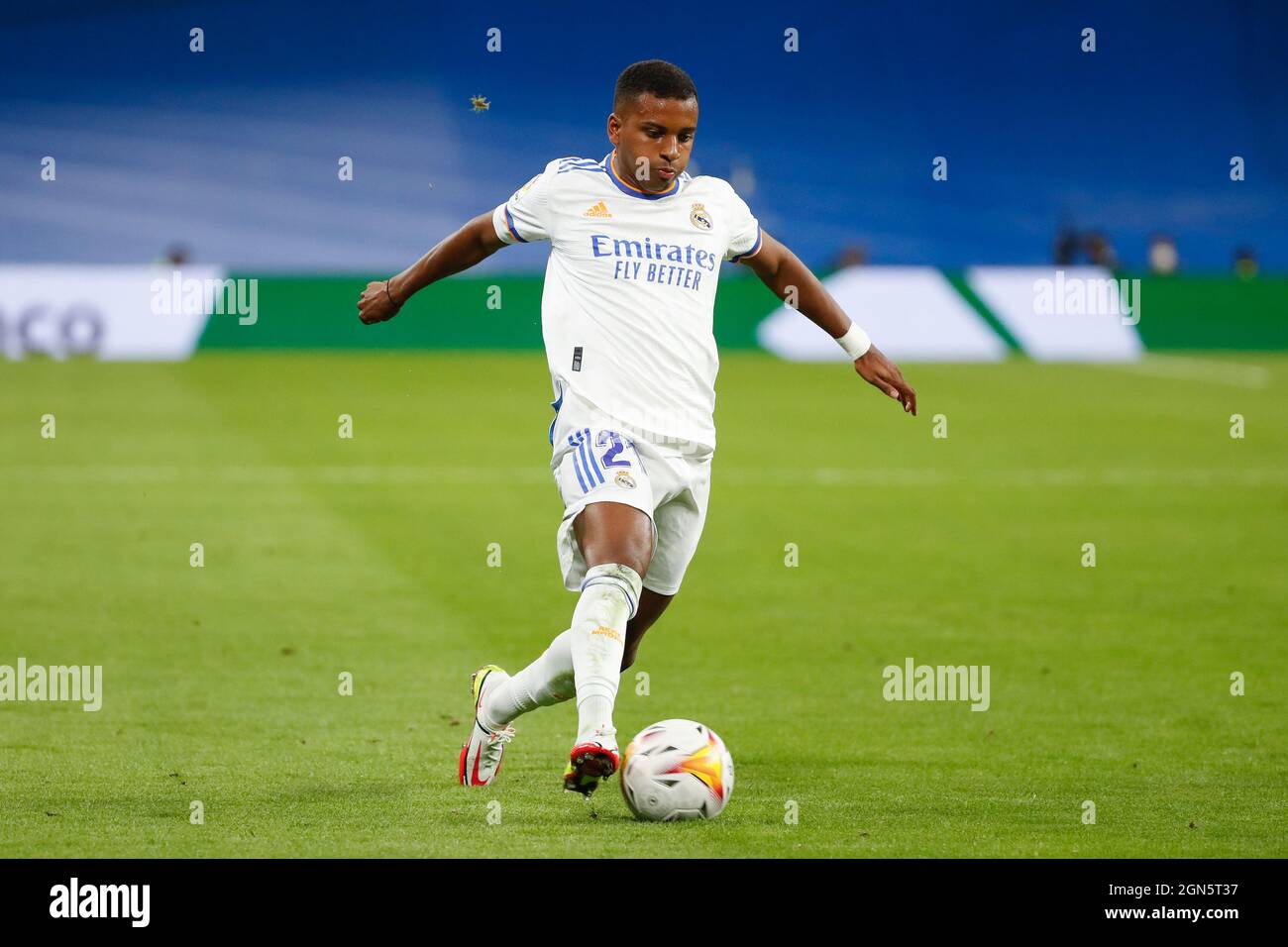 Madrid, Spain. 22nd Sep, 2021. Rodrygo of Real Madrid during the La ...