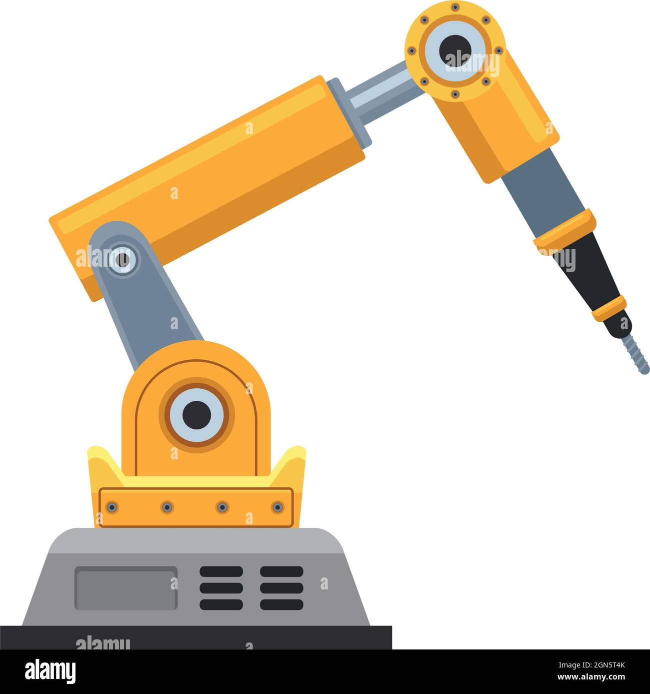 Robot drill Stock Vector Images - Alamy