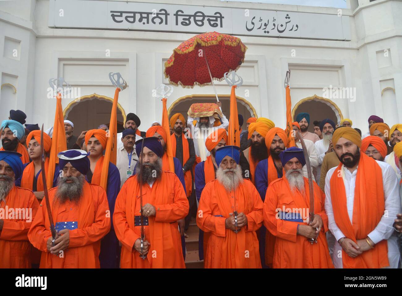 Pakistani Sikh Pilgrims are participating in their religious rituals ...