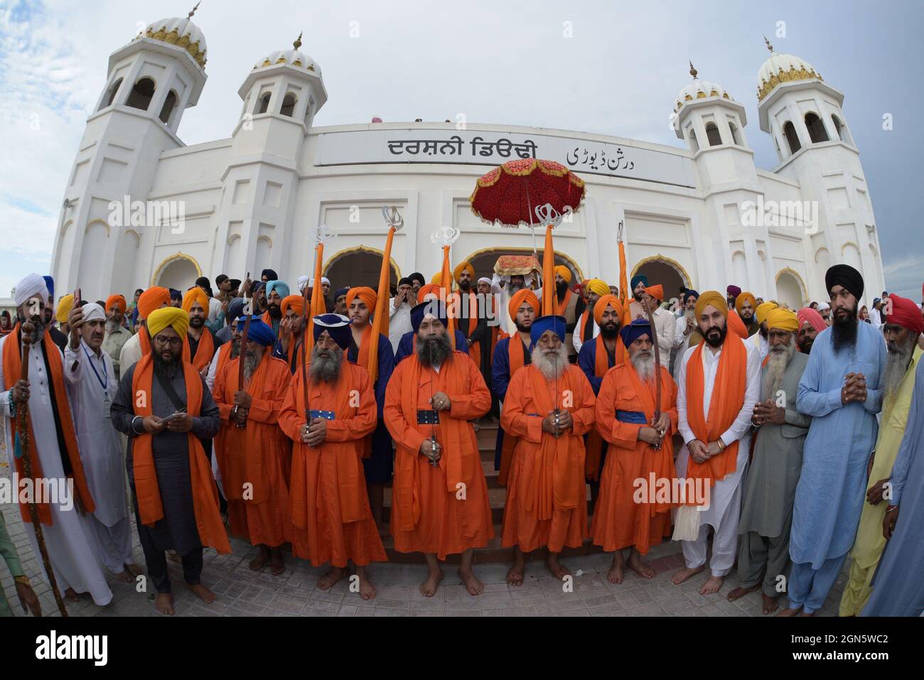 Pakistani Sikh Pilgrims are participating in their religious rituals ...