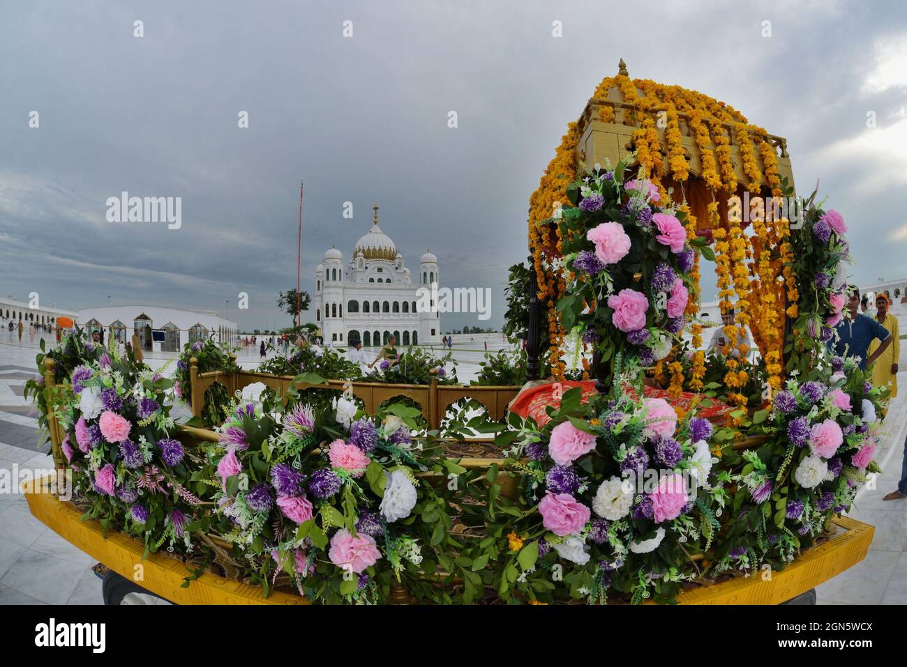 Pakistani Sikh Pilgrims are participating in their religious rituals ...