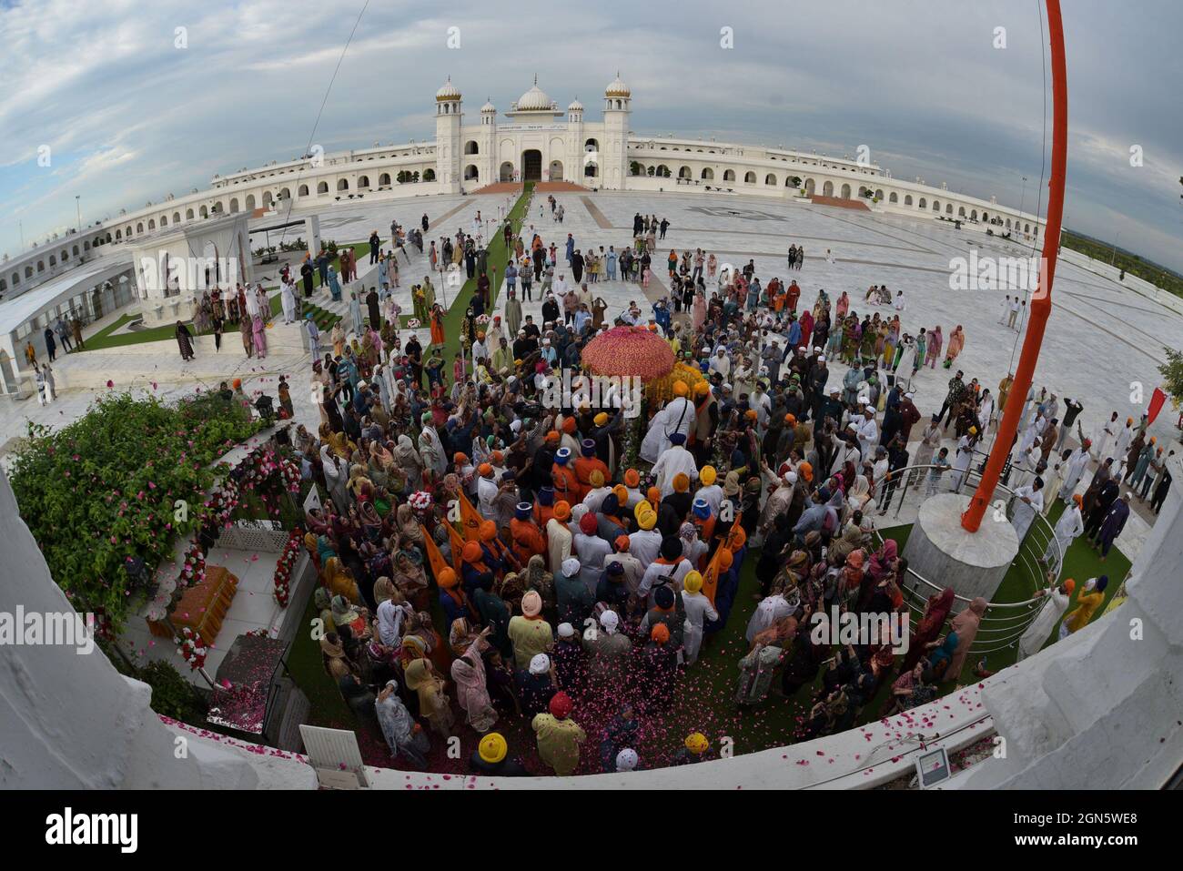 Pakistani Sikh Pilgrims are participating in their religious rituals ...