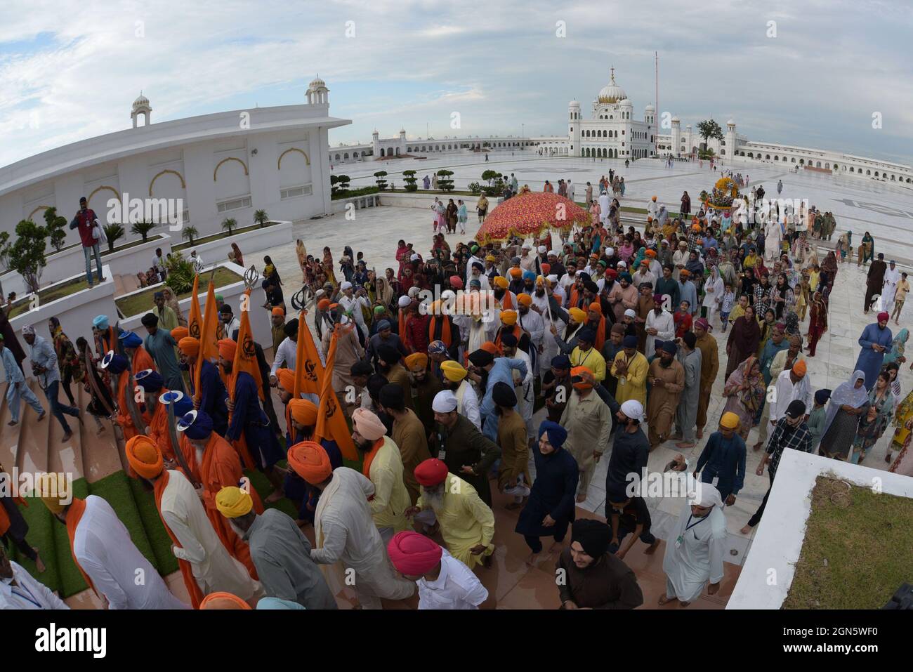 Pakistani Sikh Pilgrims are participating in their religious rituals ...