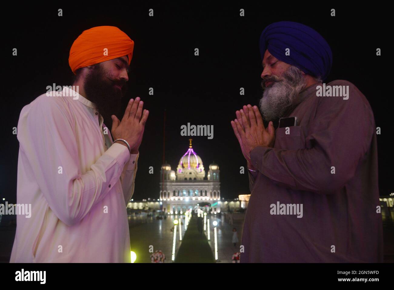 Pakistani Sikh Pilgrims are participating in their religious rituals ...