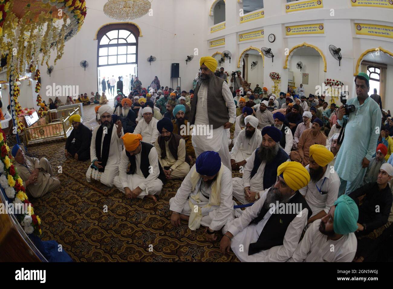 Pakistani Sikh Pilgrims are participating in their religious rituals ...