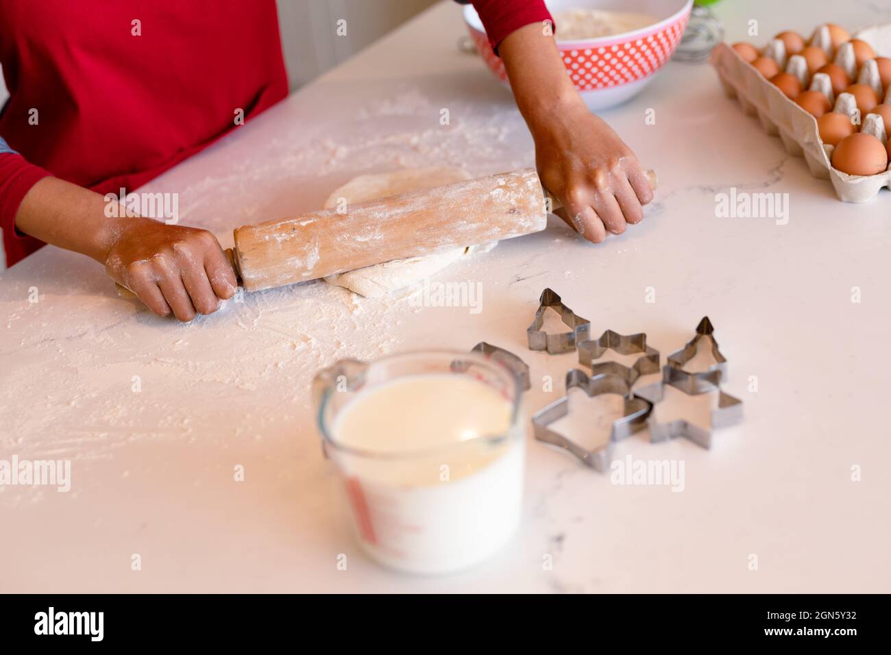 African American Woman Wearing Apron High Resolution Stock Photography ...