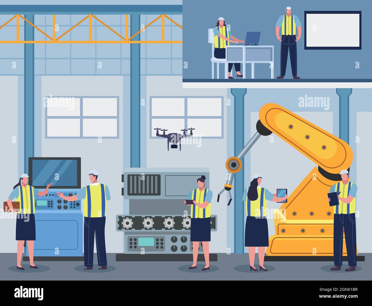 Production scenic Stock Vector Images - Alamy
