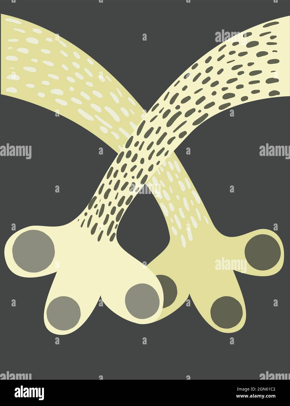 Two paws of animals, friendship symbol. Eps 10 Stock Vector Image & Art ...