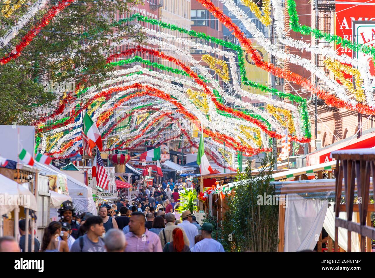 95th Annual Feast OF San Gennaro Is Back In Little Italy NYC Stock ...