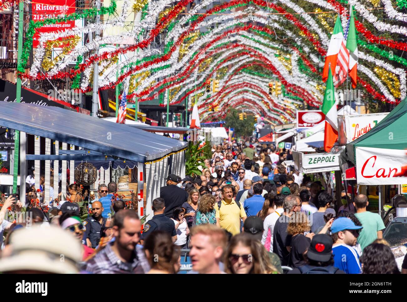 95th Annual Feast OF San Gennaro Is Back In Little Italy NYC Stock ...