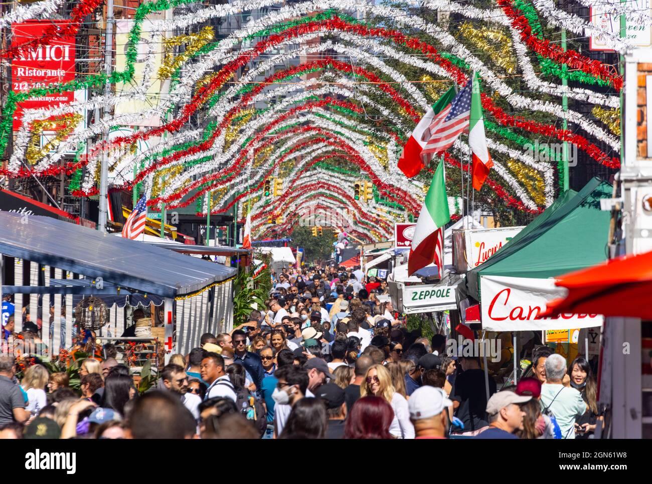 95th Annual Feast OF San Gennaro Is Back In Little Italy NYC Stock ...