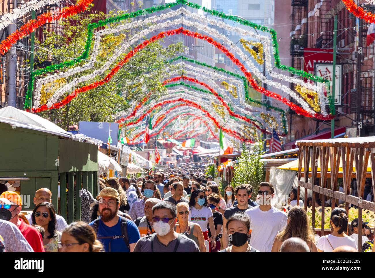 95th Annual Feast OF San Gennaro Is Back In Little Italy NYC Stock ...