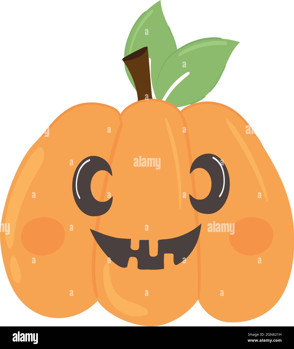 happy cartoon pumpkin Stock Vector Image & Art - Alamy