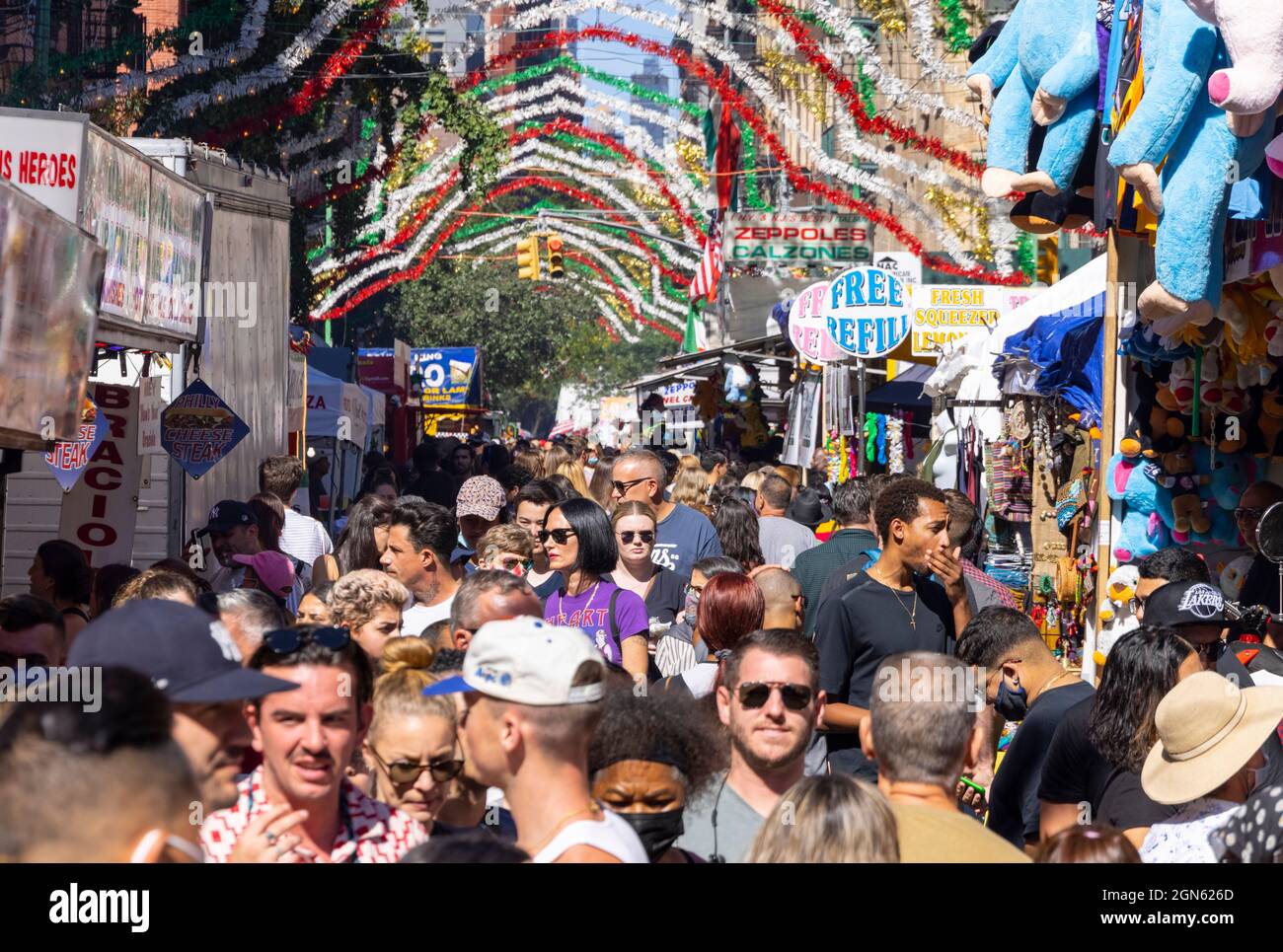 95th Annual Feast OF San Gennaro Is Back In Little Italy NYC Stock ...