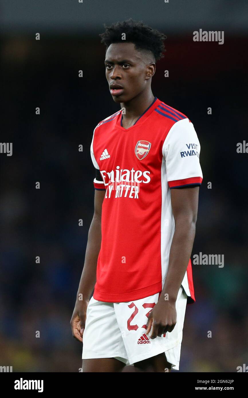 Albert Sambi Lokonga #23 of Arsenal Stock Photo - Alamy