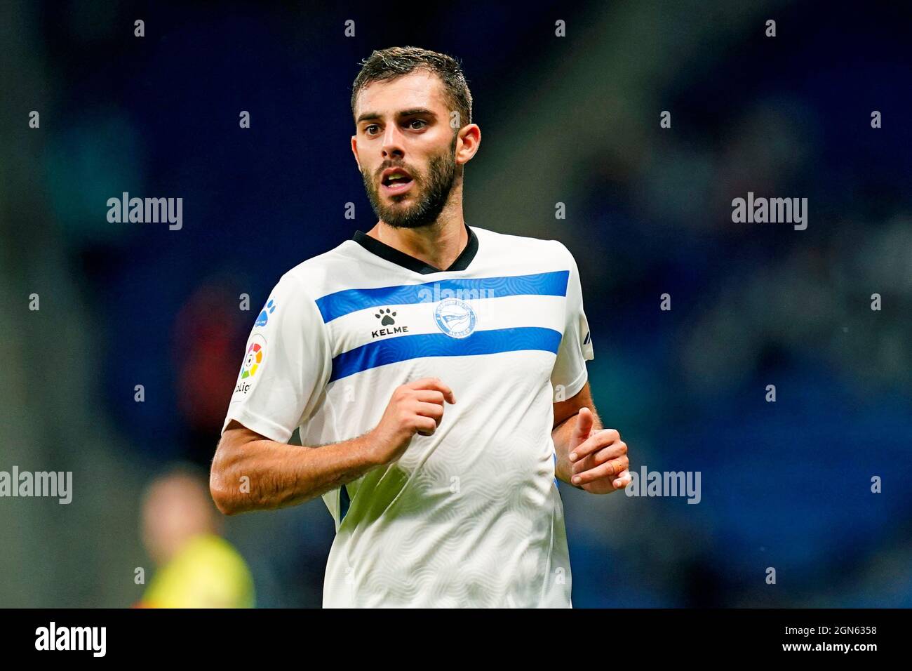 Luis Rioja of Deportivo Alaves during the La Liga match between RCD ...