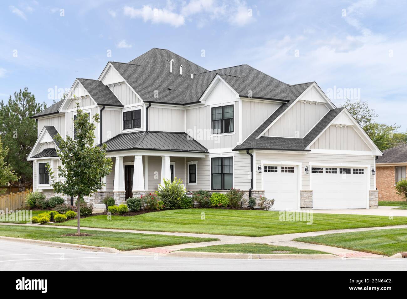 White With Grey Roof Home The Best White Exterior Paint Colors Plank