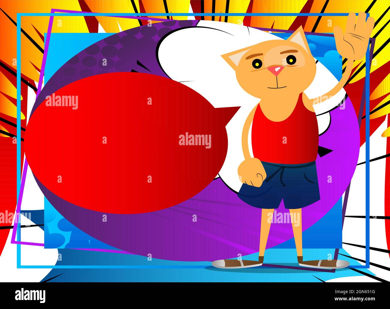 Salutation and cat Stock Vector Images - Alamy