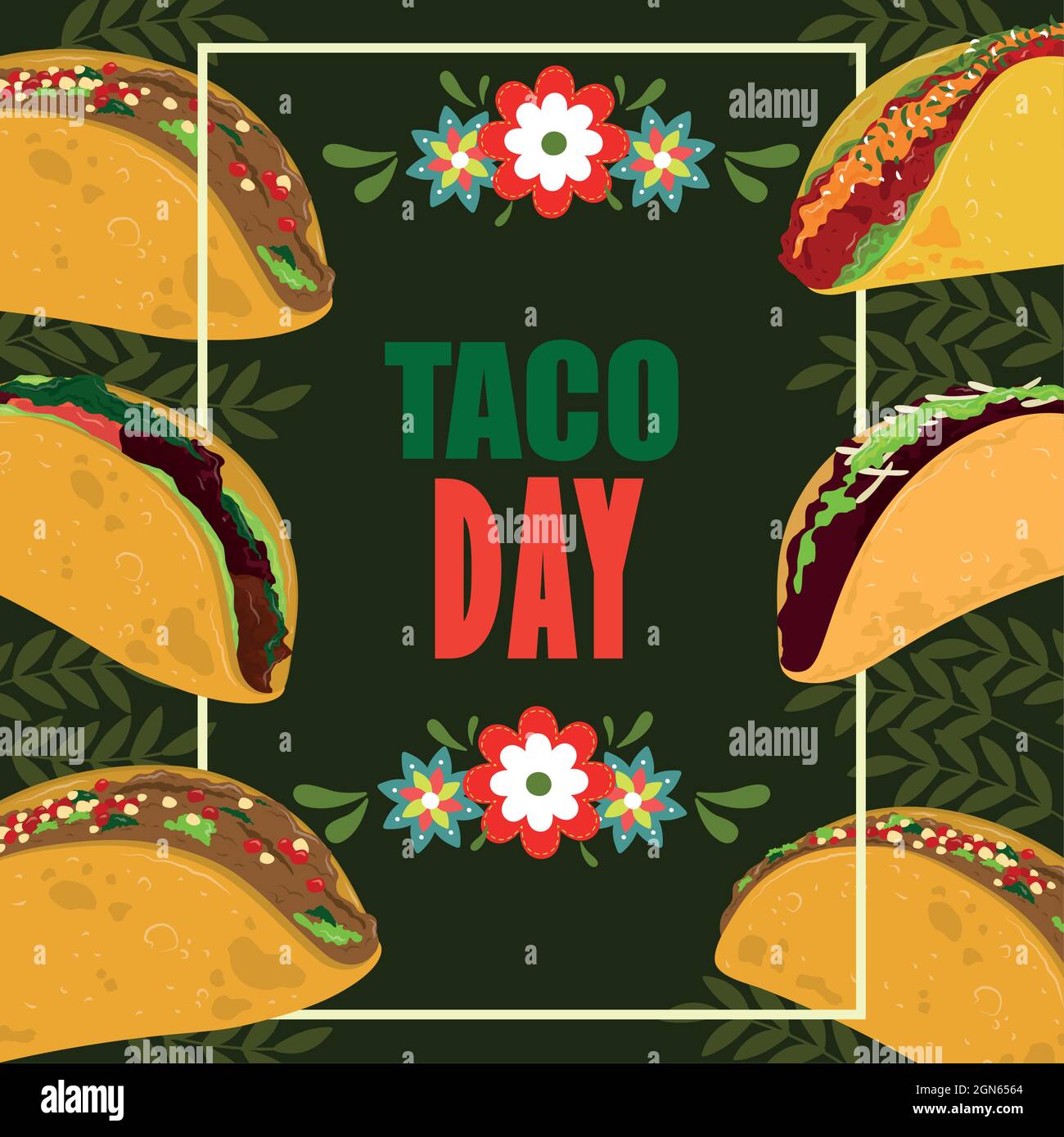 taco day culture mexico Stock Vector Image & Art - Alamy