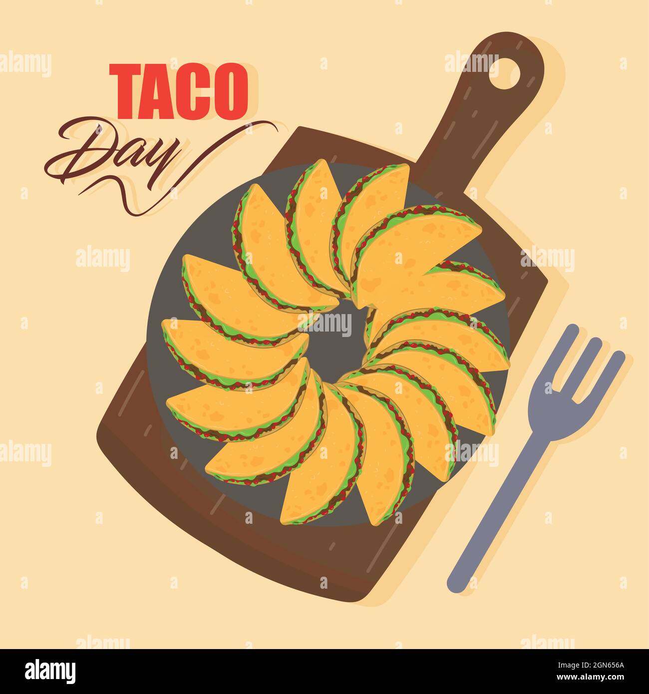 Taco dip appetizer Stock Vector Images - Alamy