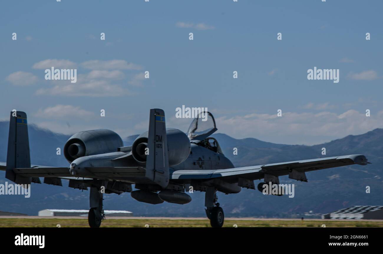 A U.S. Air Force Thunderbolt II assigned to the 354th Fighter Squadron ...