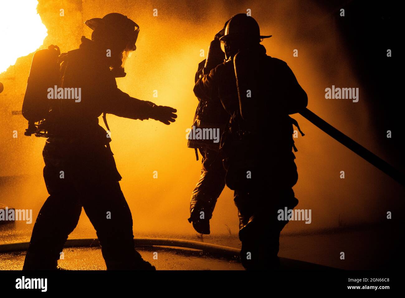 U.S. Marines with Marine Corps Air Facility Quantico execute fire and ...