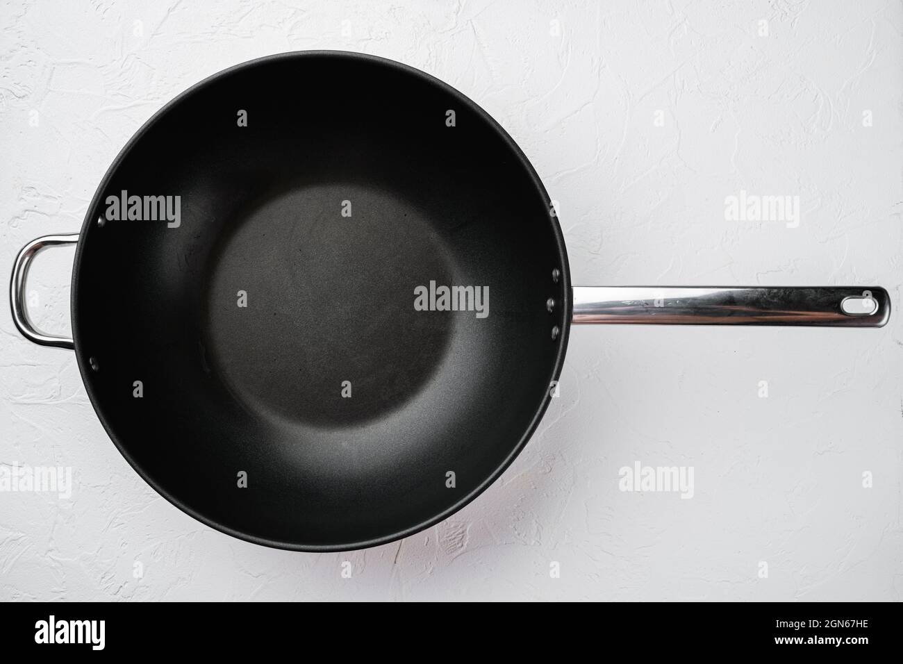 Modern non stick surface frying pan, skillet or sauce pan set with copy ...