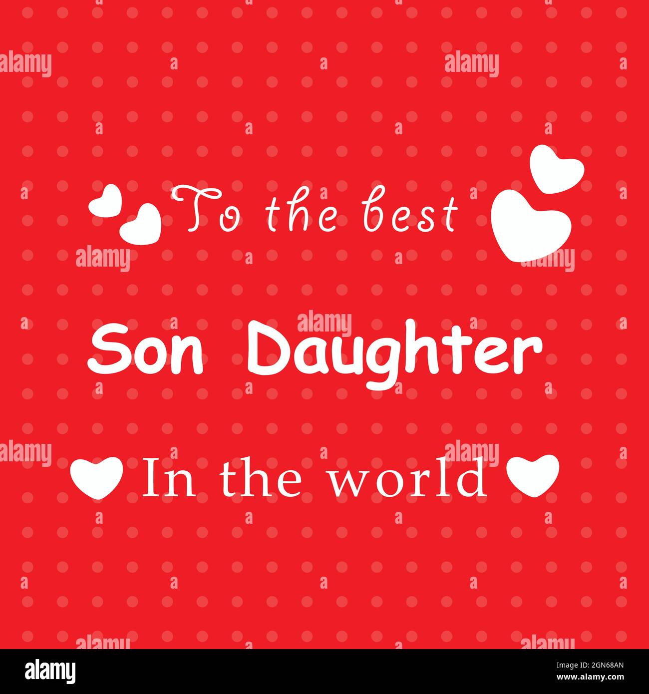 Son's Daughter's Day Background Stock Vector Image & Art - Alamy