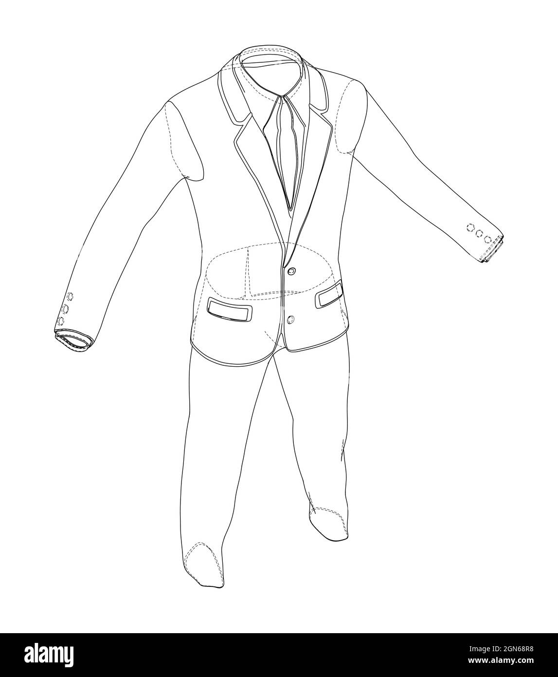 Male elegant suit. Vector Stock Vector Image & Art - Alamy