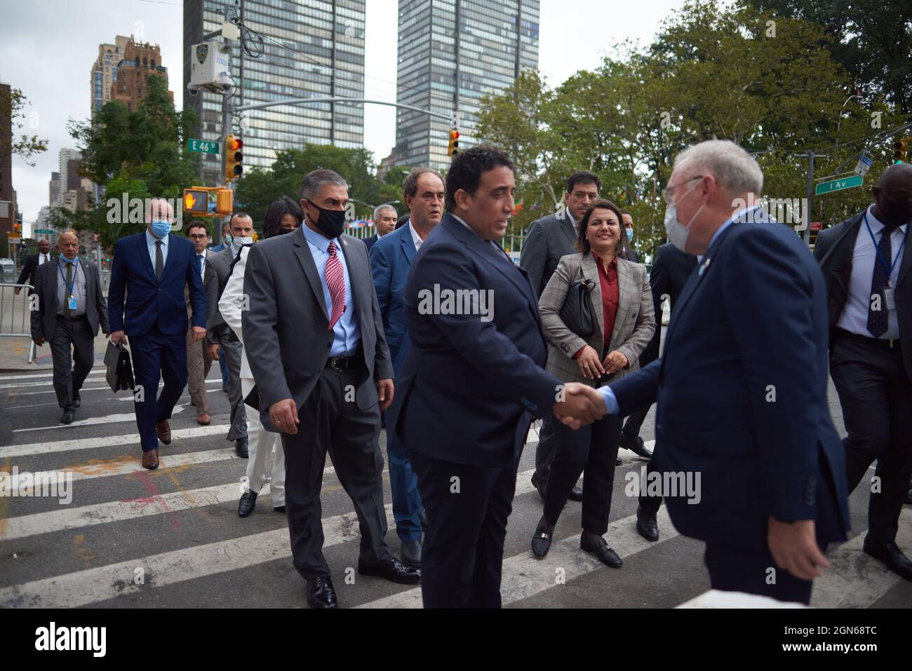 New York, New York, USA. 22nd Sep, 2021. President of Libya, Mohammed ...