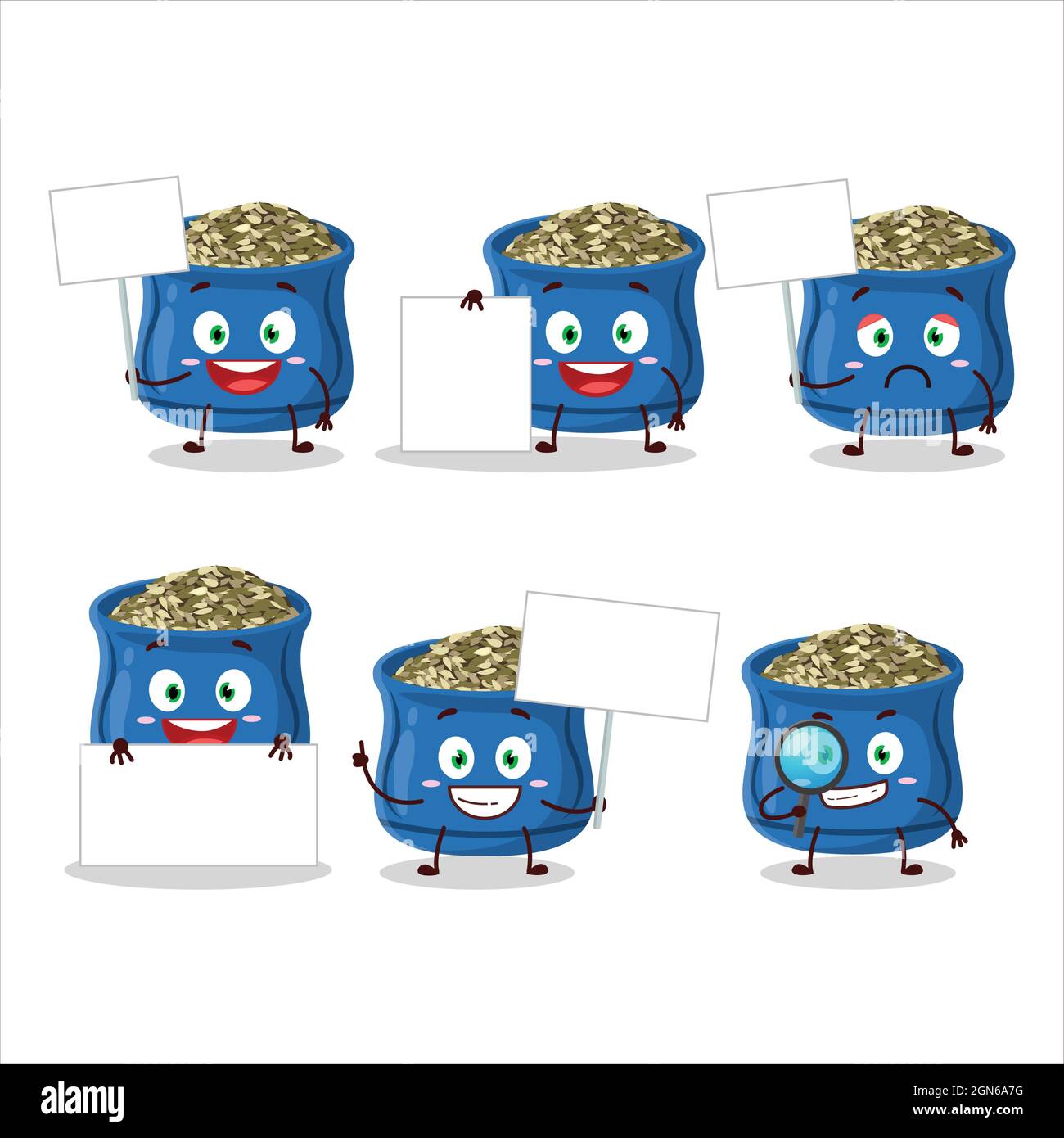 Thyme cartoon in character bring information board. Vector illustration ...