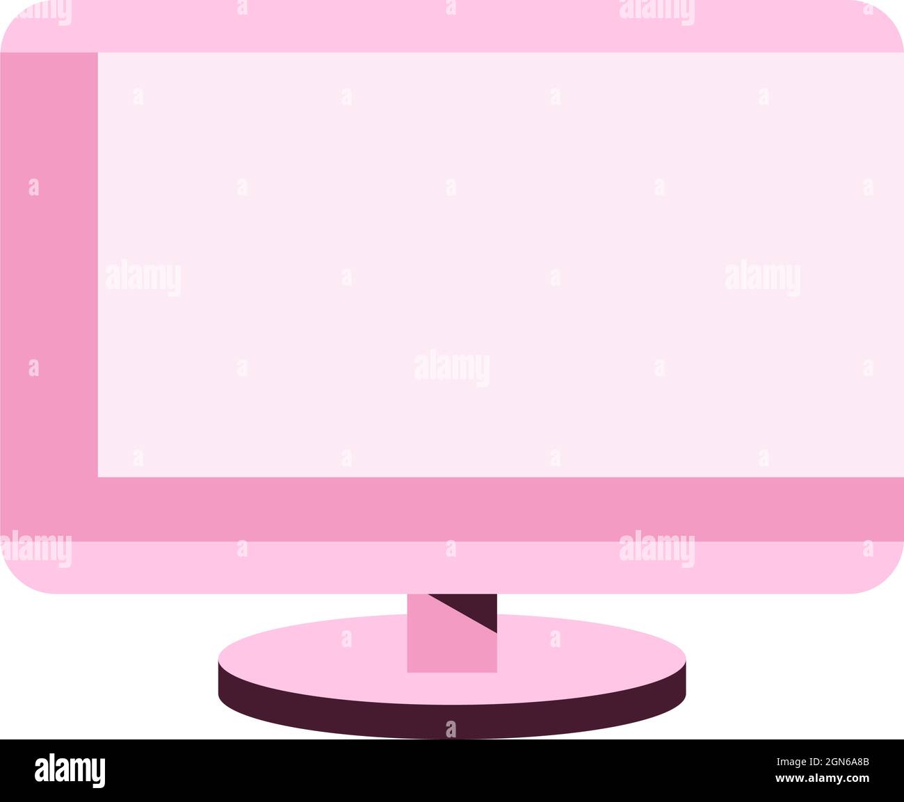 pink computer device on white background Stock Vector Image & Art - Alamy